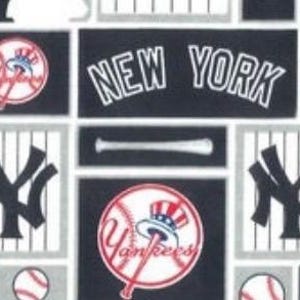 MLB New York Yankees Cotton Fabric Patch - 1/2 Yard - Etsy