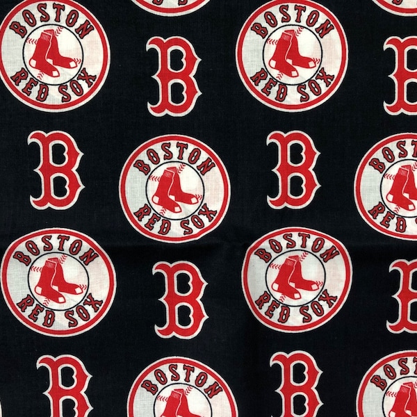 Boston Red Sox Quilting Fabric - Etsy