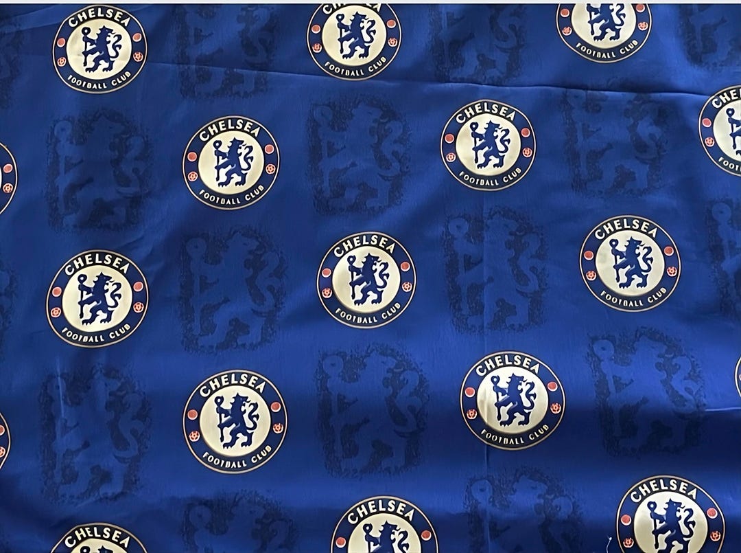 New FQ Chelsea Football Club 100% Cotton Fabric - 19” L X 19” W - Etsy