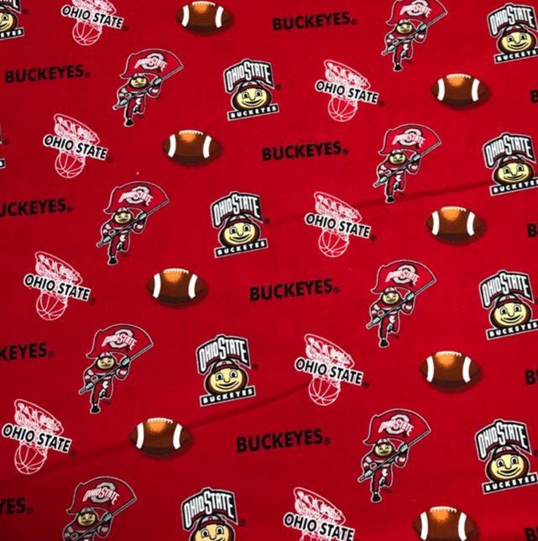 Ohio State University OSU Cotton Fabric Mascot - 1/2 Yard - Etsy