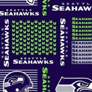 Seattle Seahawks Cotton Fabric Patch - 1/2 Yard - Etsy