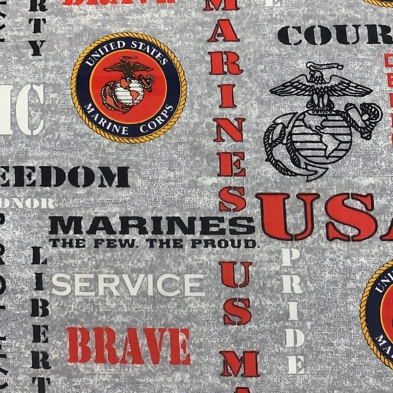Usmc Fabric - Etsy
