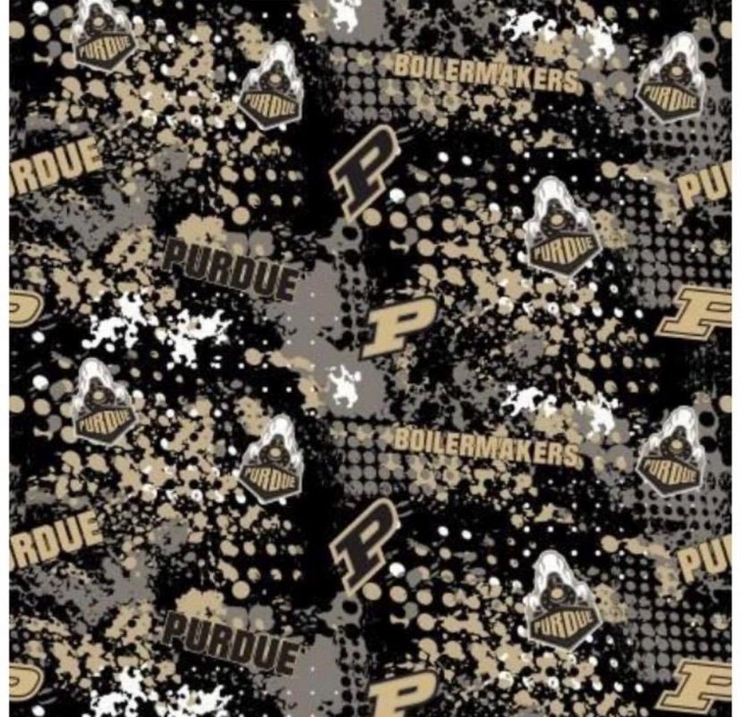 Purdue Boilermakers Paint Splatter Cotton Fabric 1/2 Yard - Etsy