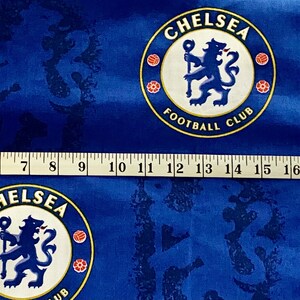 New FQ Chelsea Football Club 100% Cotton Fabric - 19” L X 19” W - Etsy