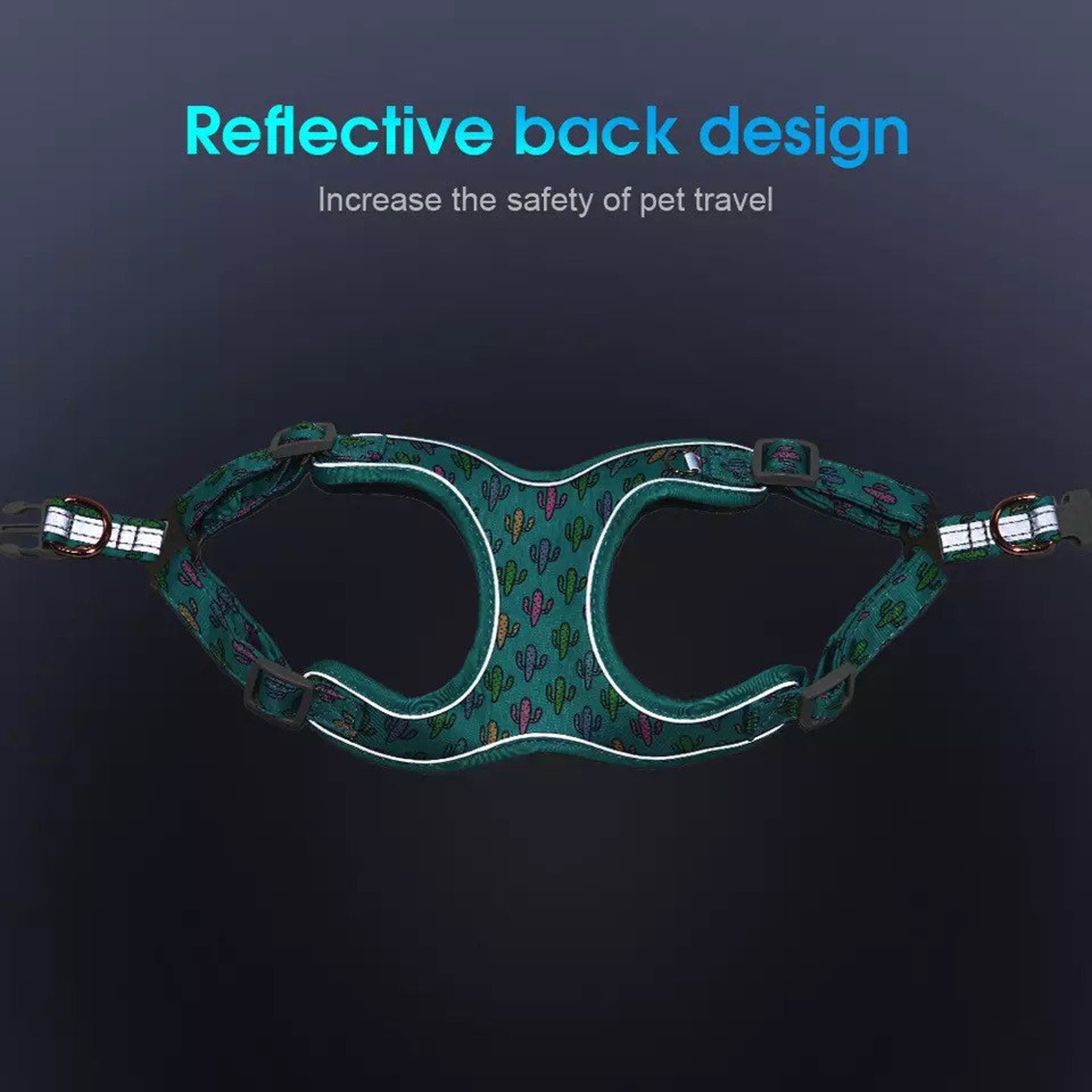 Personalized Dog Harness Set Floral Dog Harness and | Etsy