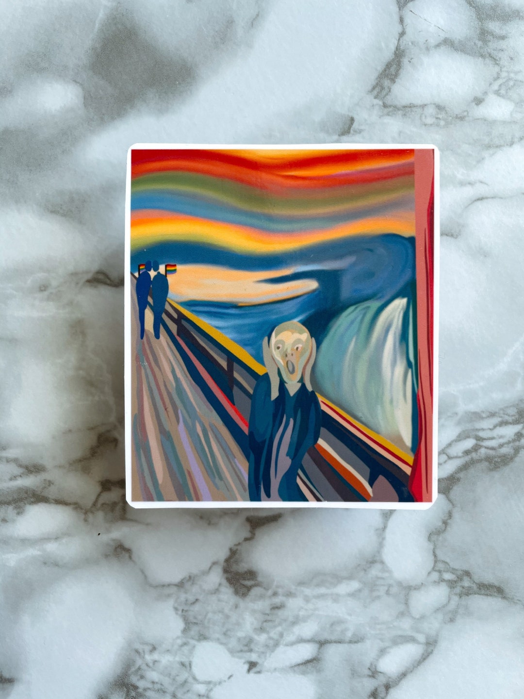 Gay Scream Sticker, LGBTQ, Lesbian, Pride, Queer, Sticker, Art, Digital ...