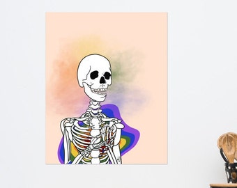 Gay Skeleton Art - Etsy