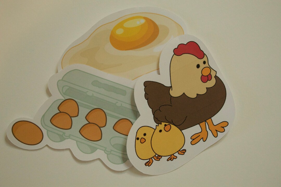 Egg Sticker Pack - Etsy