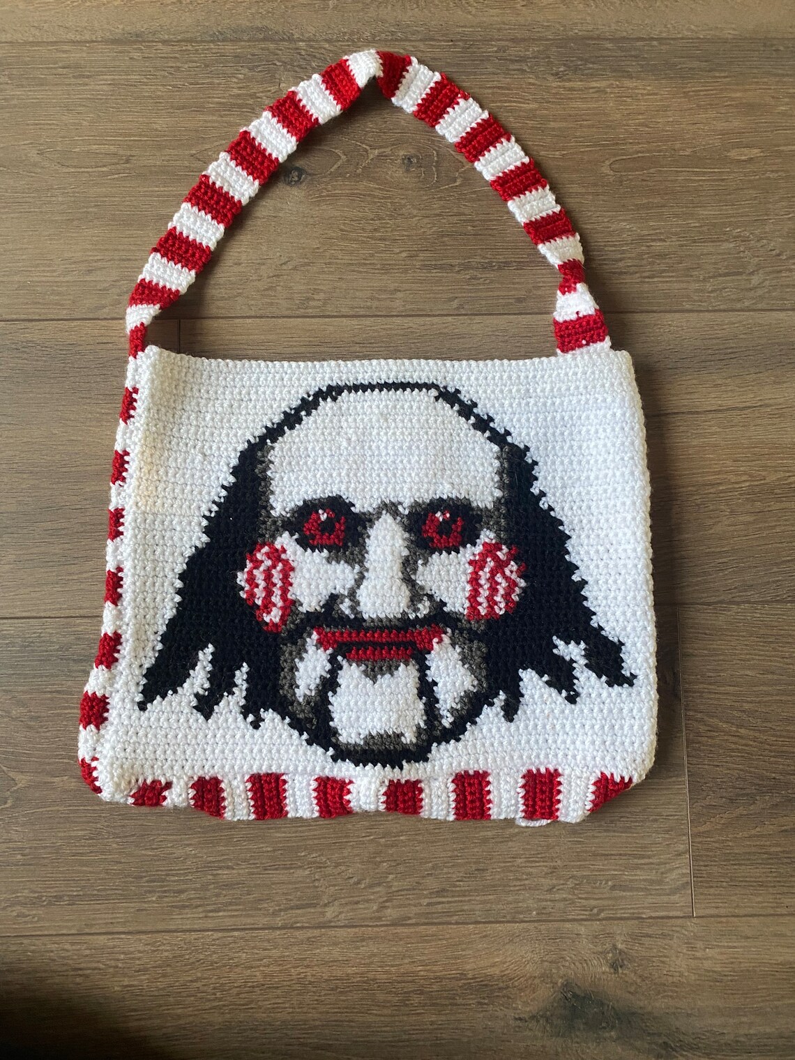 Billy the Puppet (saw) Crochet Tapestry Pattern (tote Bag) - Etsy