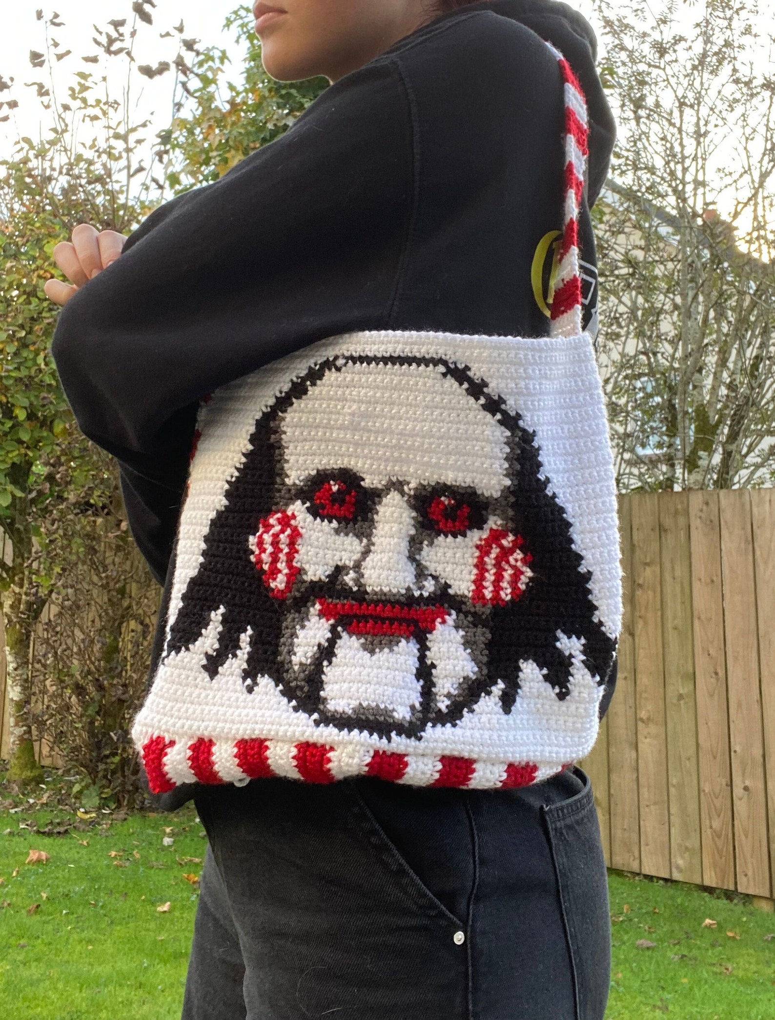 Billy the Puppet (saw) Crochet Tapestry Pattern (tote Bag) - Etsy