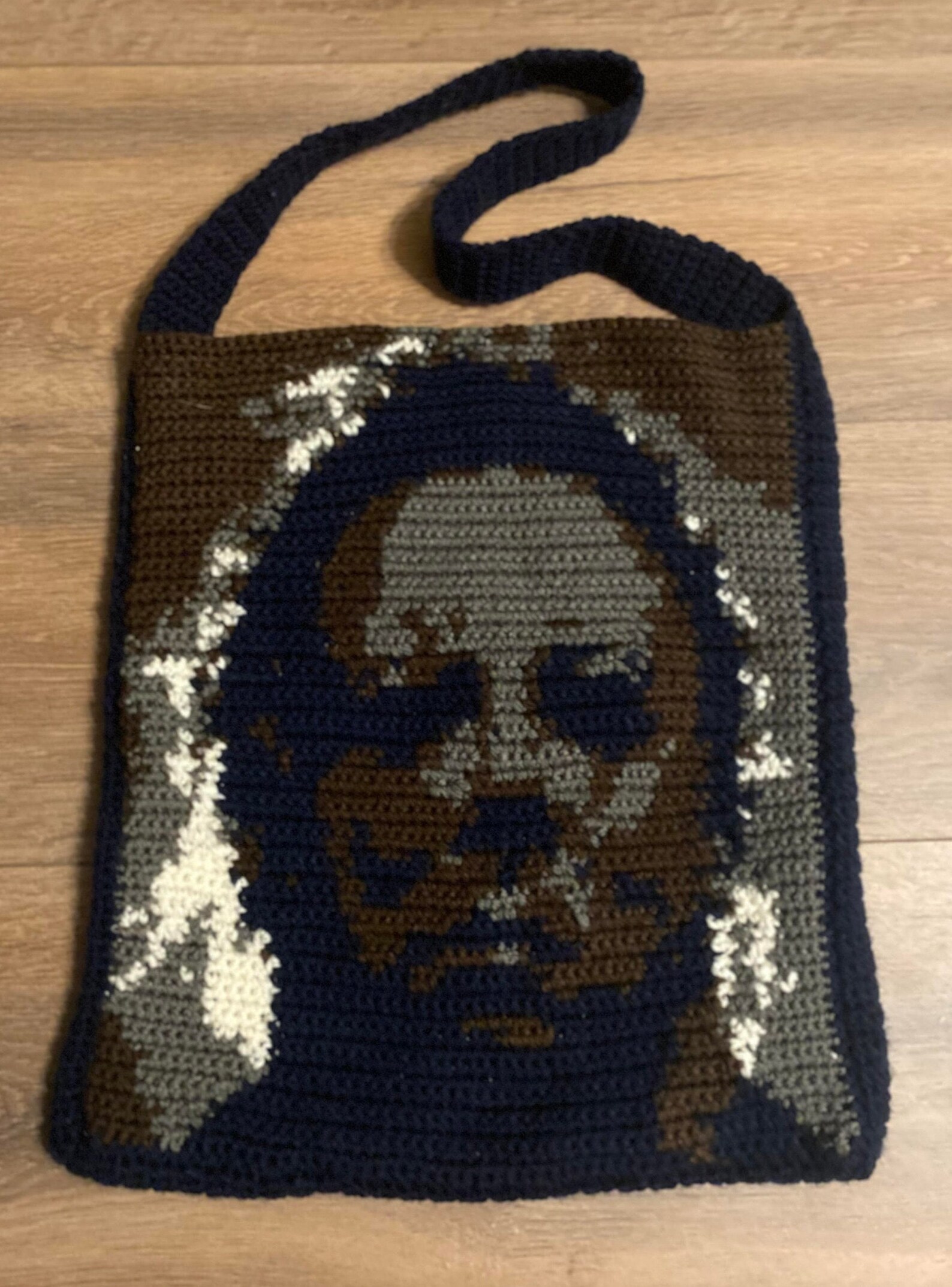 Michael Myers Halloween Crochet Tapestry Pattern (tote Bag) - Etsy
