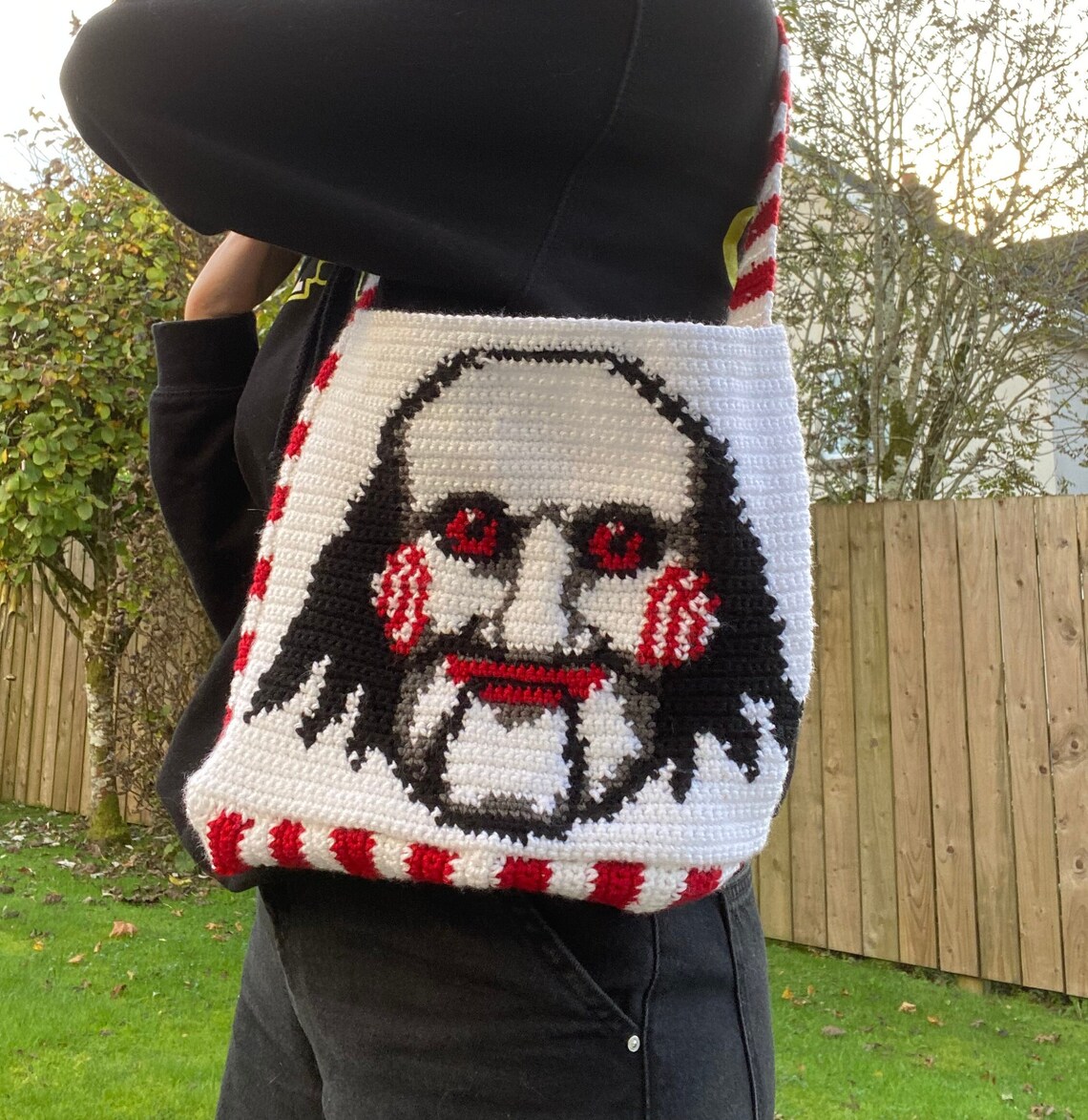 Billy the Puppet (saw) Crochet Tapestry Pattern (tote Bag) - Etsy