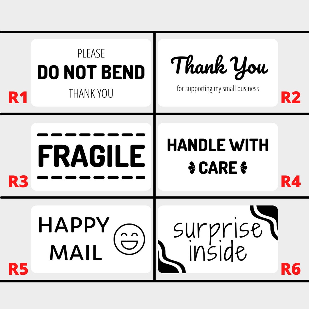 PREMADE Thermal Printer Packaging and Branding Labels - Etsy