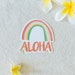 ALOHA RAINBOW Sticker - Etsy