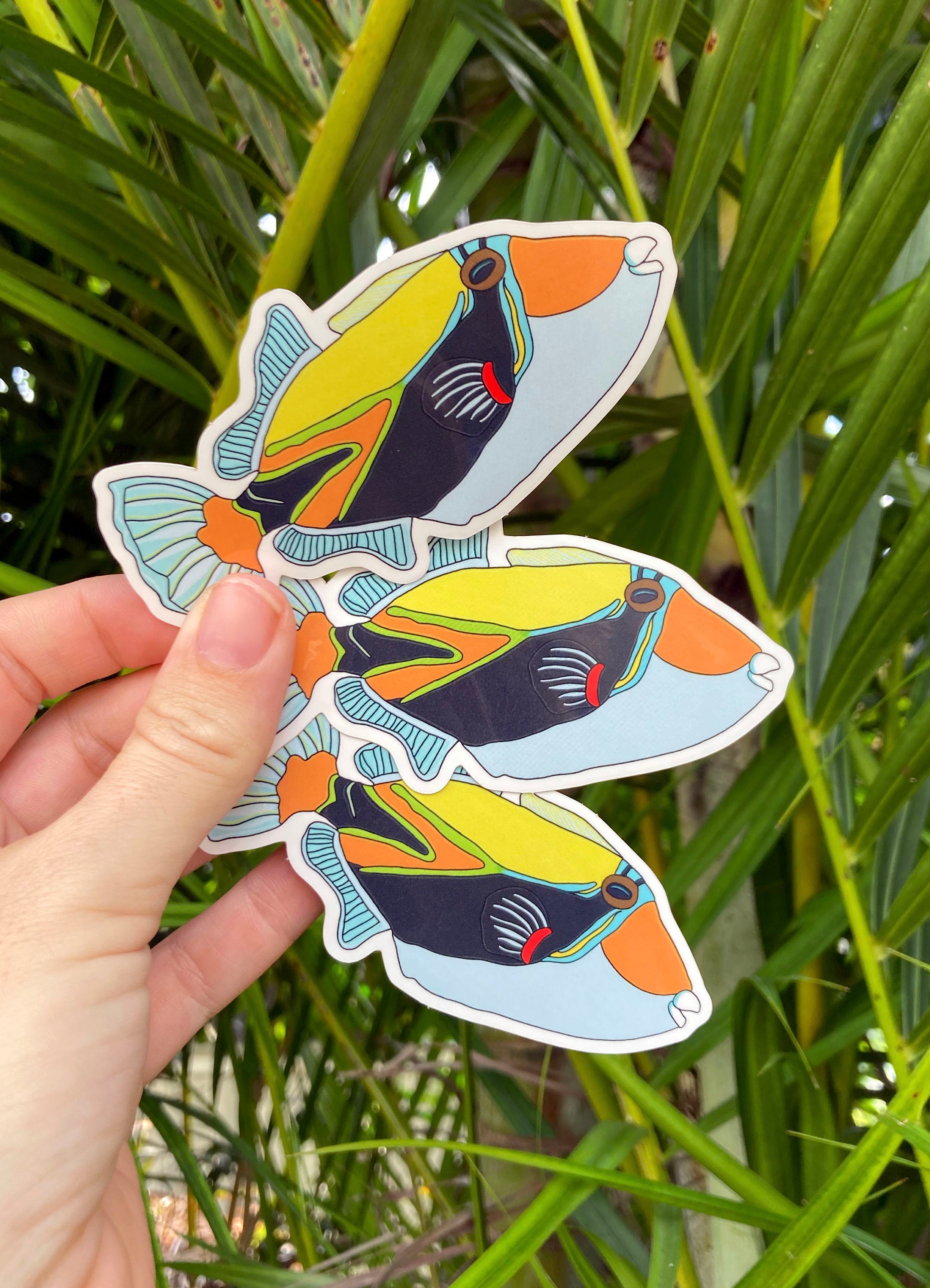 HUMUHUMUNUKUNUKUAPUA'A FISH sticker | Etsy
