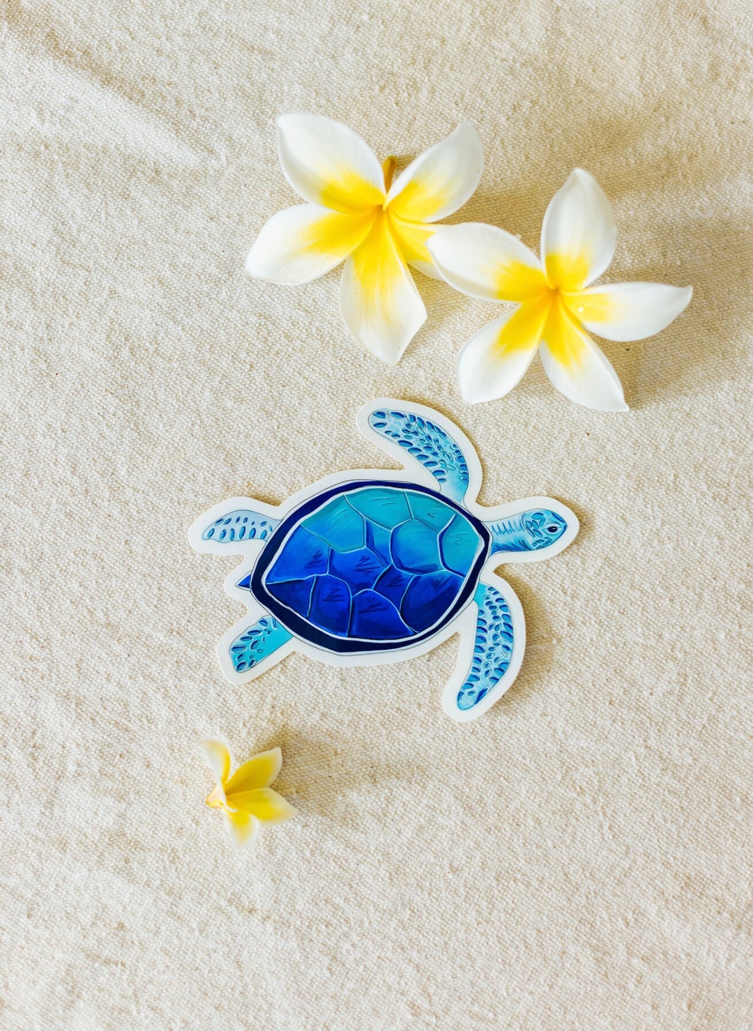 BLUE HONU STICKER, Turtle, Sea Turtle, Sea Life, Ocean Sticker, Hawaii ...