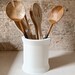 Japanese "skirted" Kitchen Utensil Holder off White Finish - Etsy