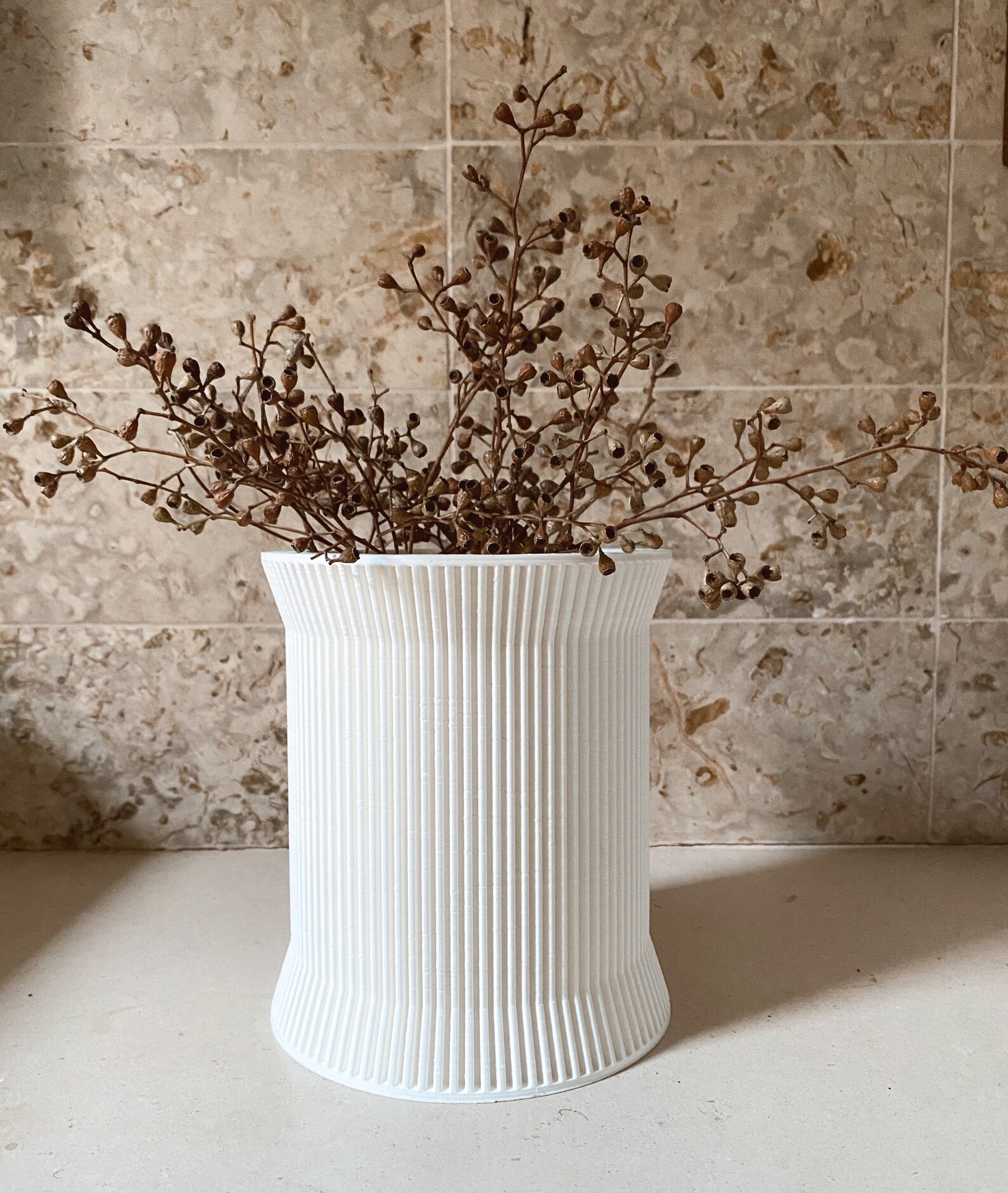 Japanese "skirted" Kitchen Utensil Holder off White Finish - Etsy