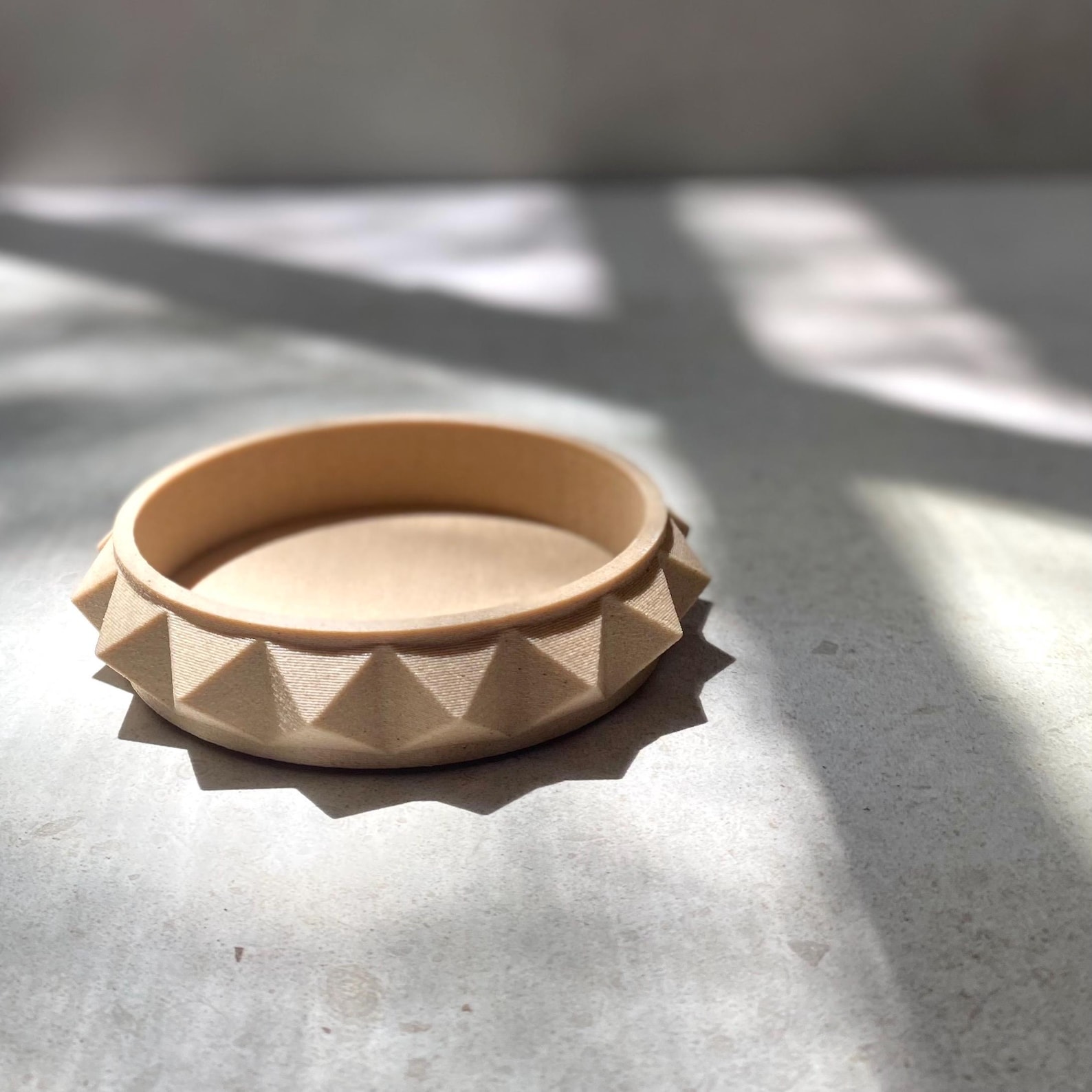Stacking "prismatic Coaster" Natural Wood Matte Finish - Etsy