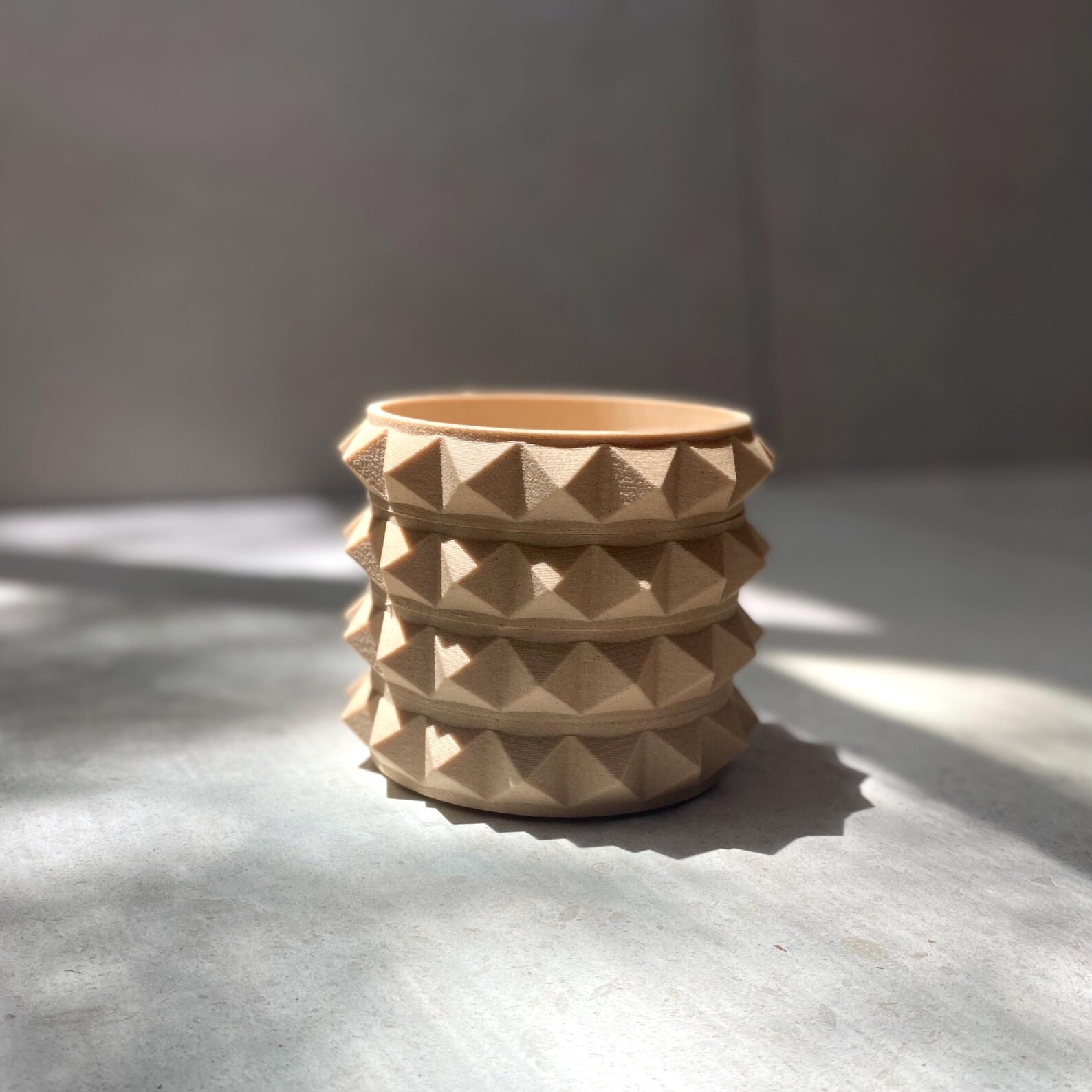 Stacking "prismatic Coaster" Natural Wood Matte Finish - Etsy
