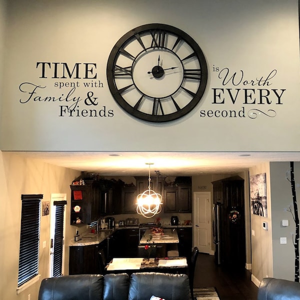 Time Wall Decal - Etsy