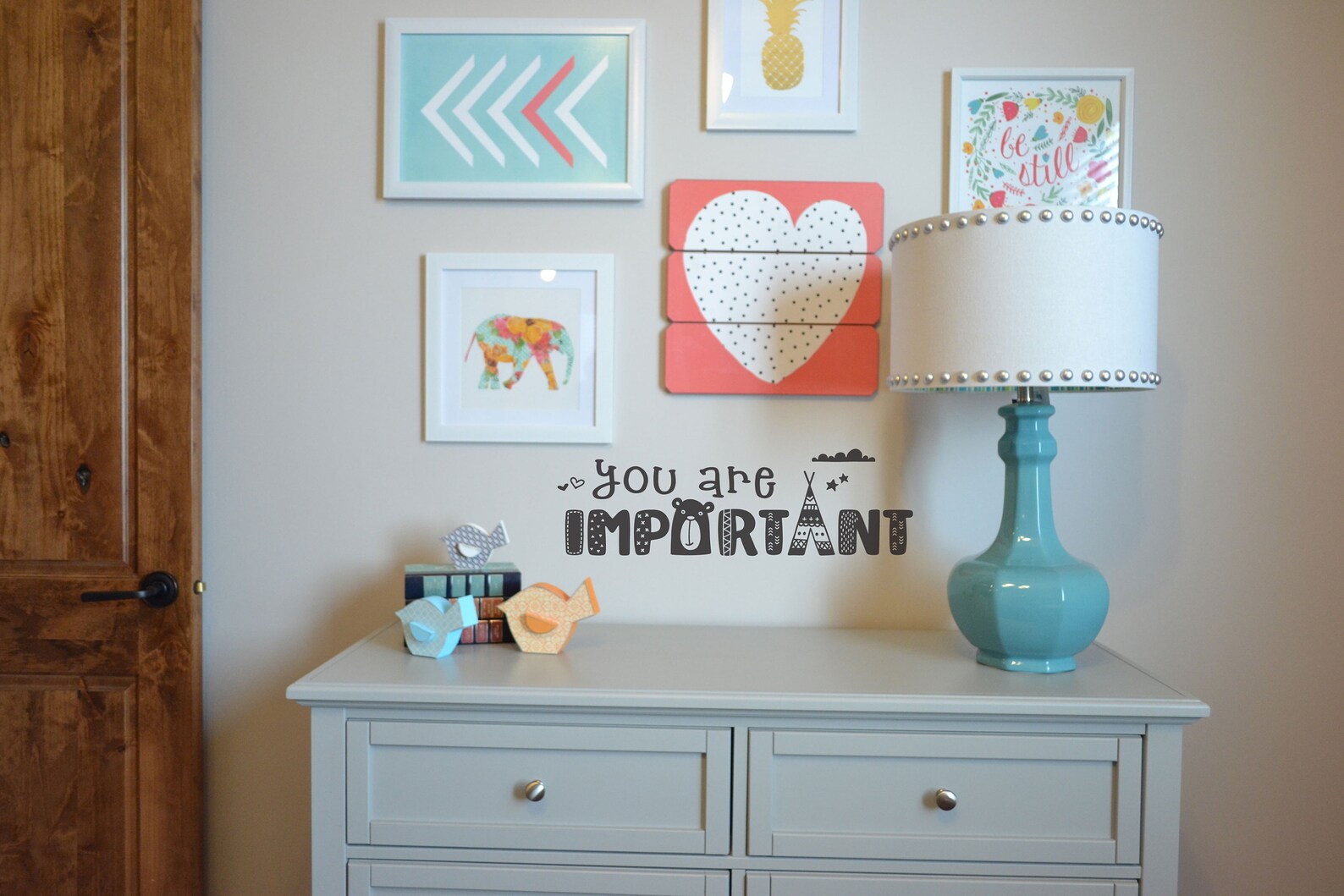 You are Important Wall Decal Decal For The kid Bedroom | Etsy