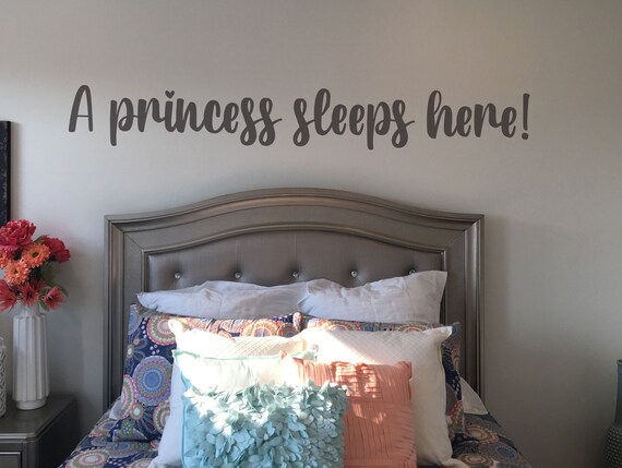 A Princess Room Wall Sign Princess Decal Decal Kids Room | Etsy