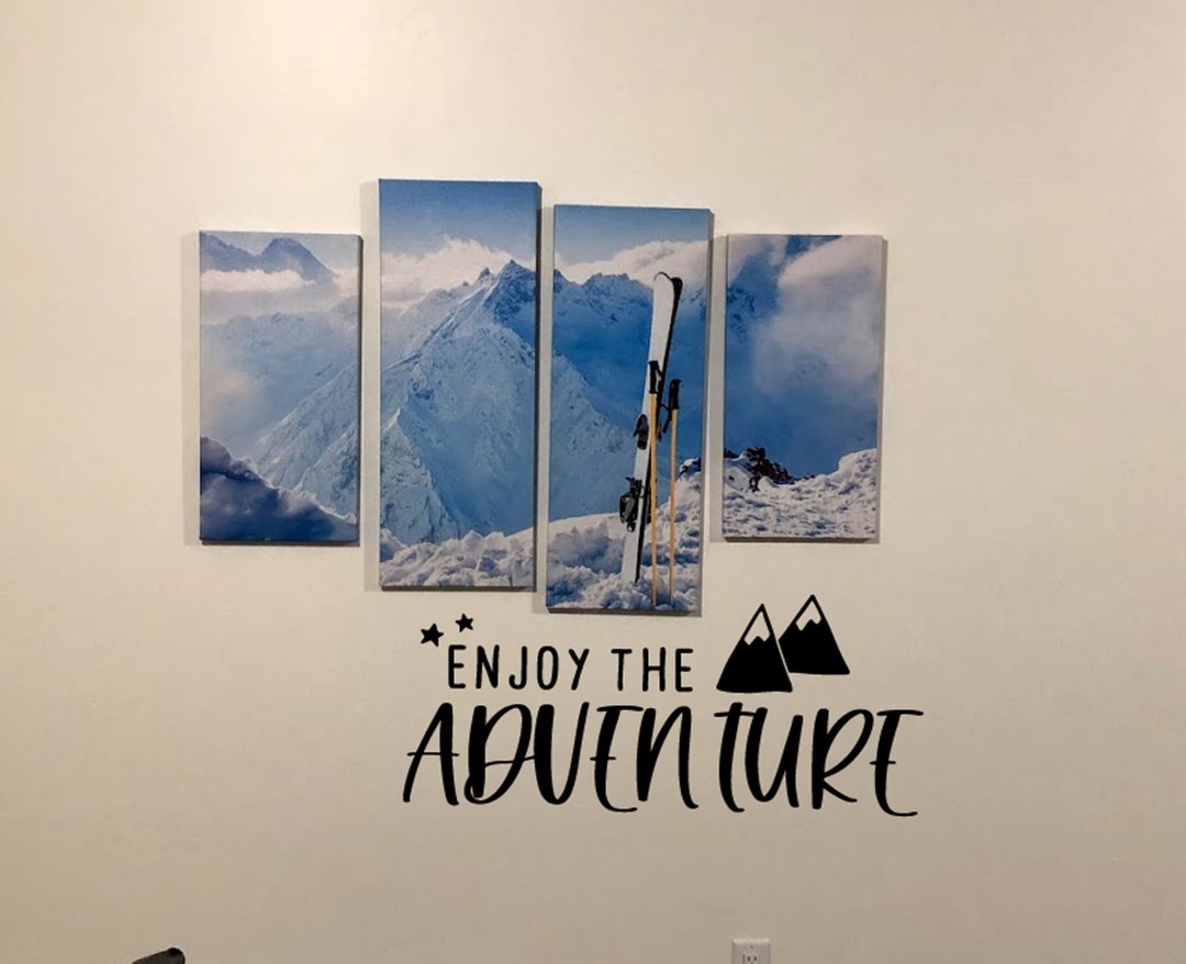 Mountain Wall Decor | Enjoy the Adventure Wall Decal | Decal for the ...