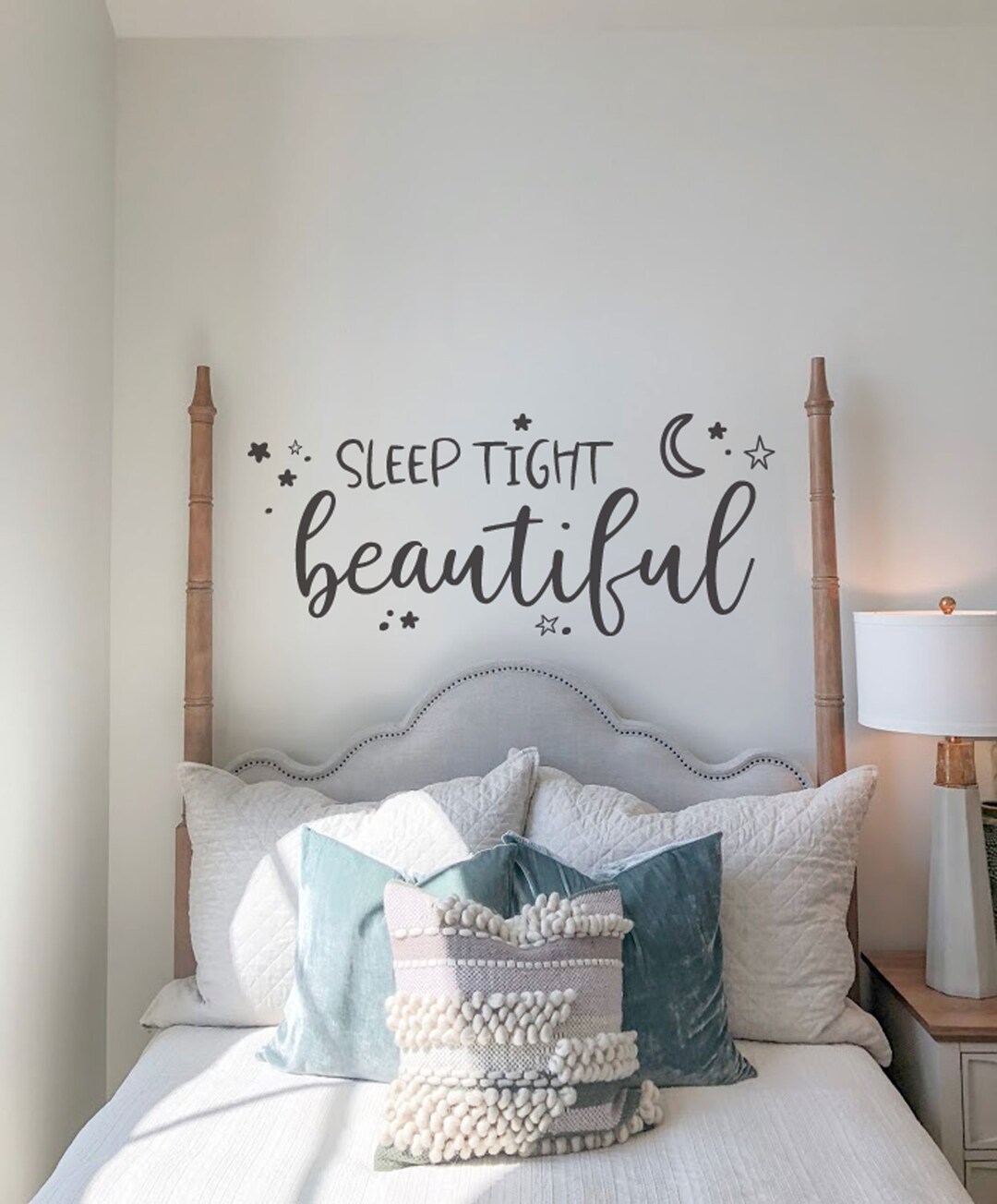 Sleep Tight Beautiful Wall Decal | Stars and Moon | Decal for the Kid ...
