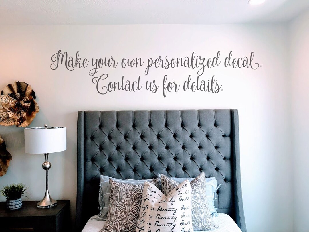 Customized Wall Decal | Wall Art | Personalize Your Sticker Wall Decal ...