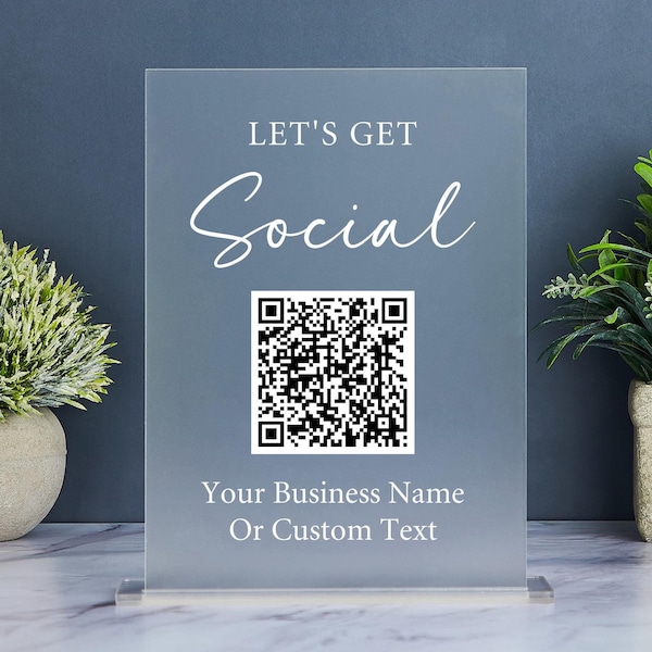 Acrylic Qr Code Sign - Etsy