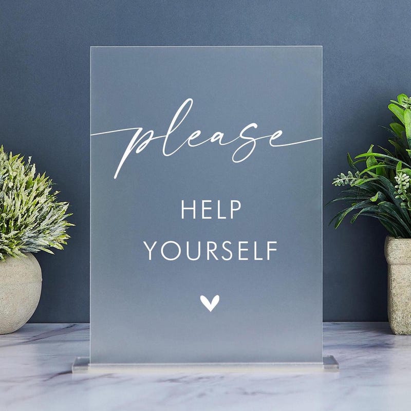 Help Yourself Sign - Etsy