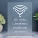 Wifi Password Sign, Personalized Wi-fi Network Sign for Guests, Custom ...