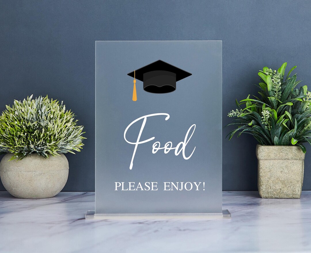 Graduation Food Sign, Graduation Party Decor, Graduation Party Buffet ...