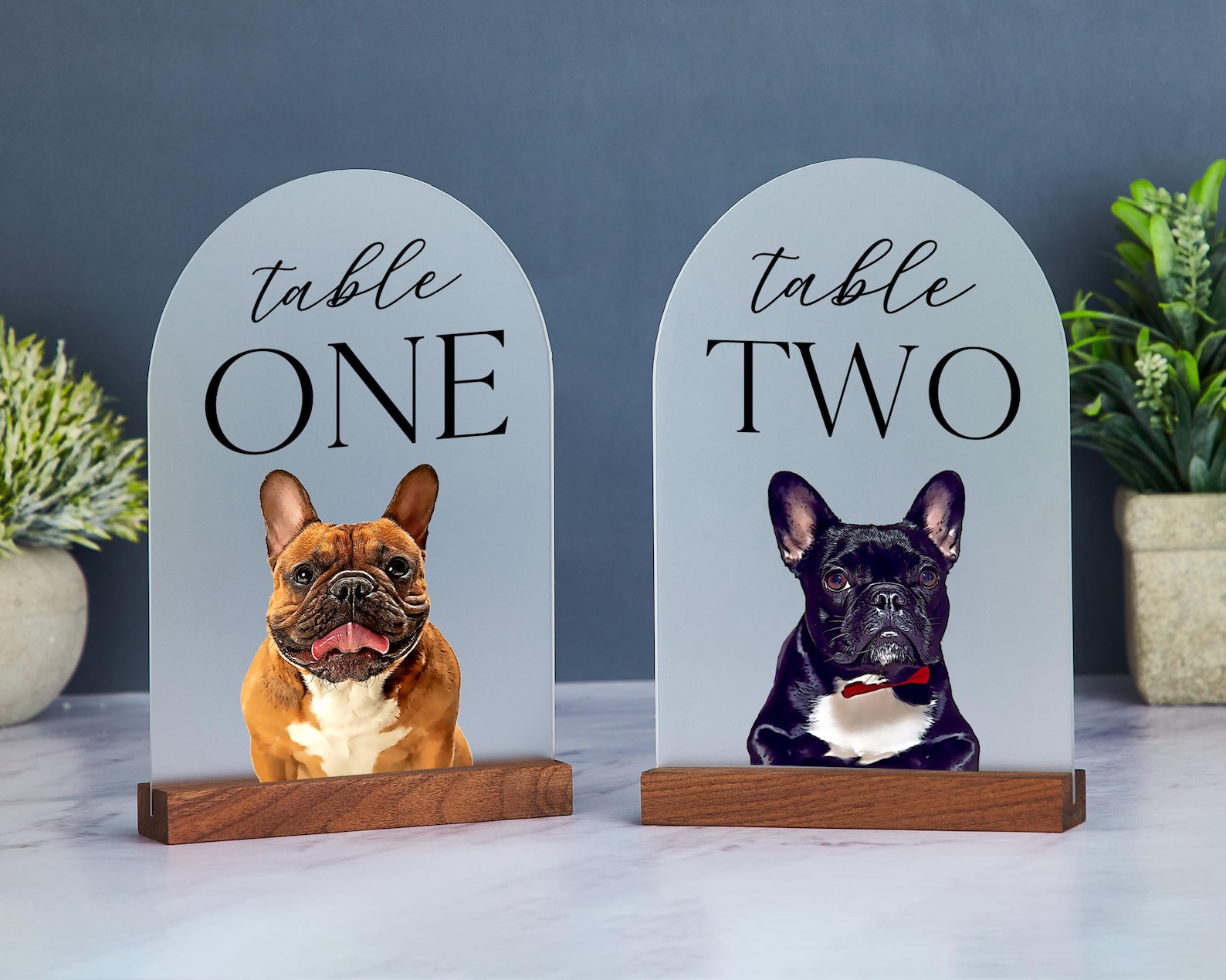 Dog Wedding Table Numbers, Custom Pet Table Numbers, Dog Wedding ...
