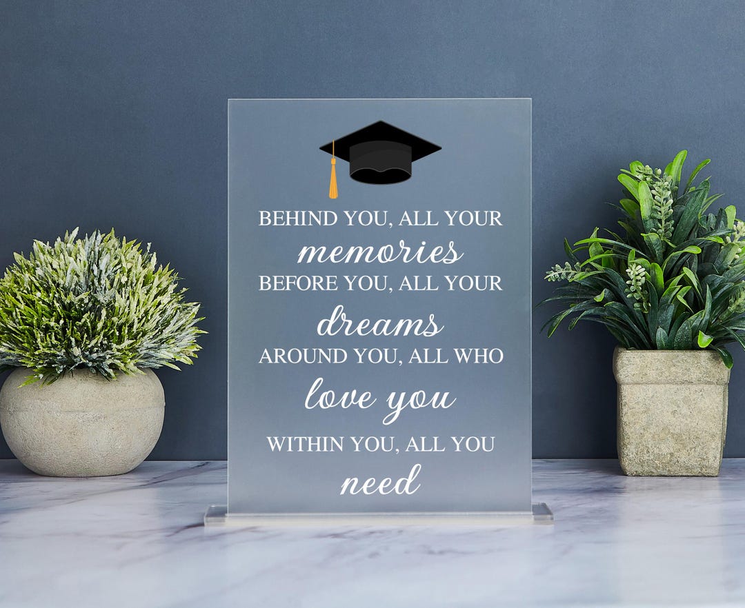 Behind You All Your Memories Before You All Your Dreams Around You All Who Love You Within You ...