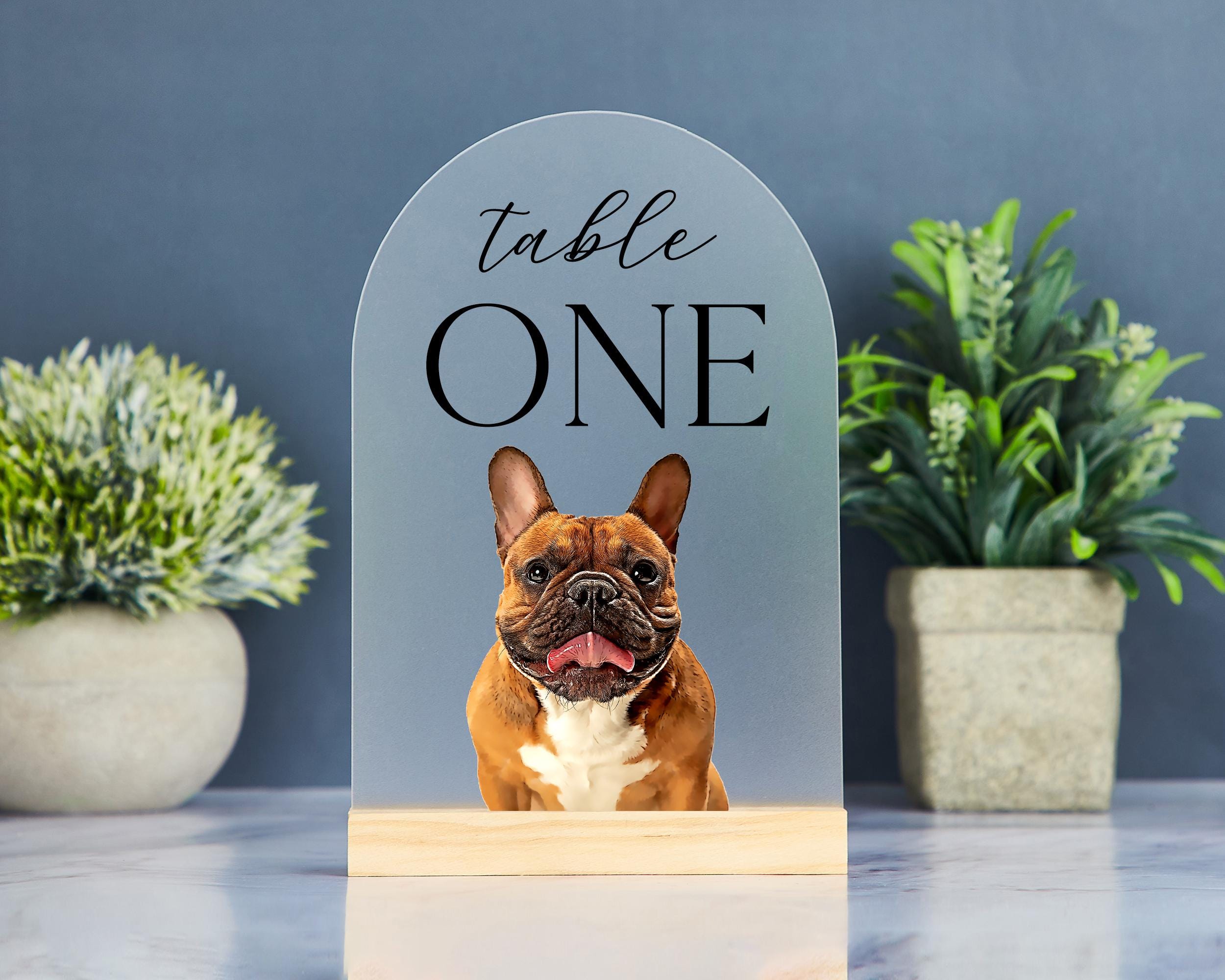 Dog Wedding Table Numbers, Custom Pet Table Numbers, Dog Wedding ...