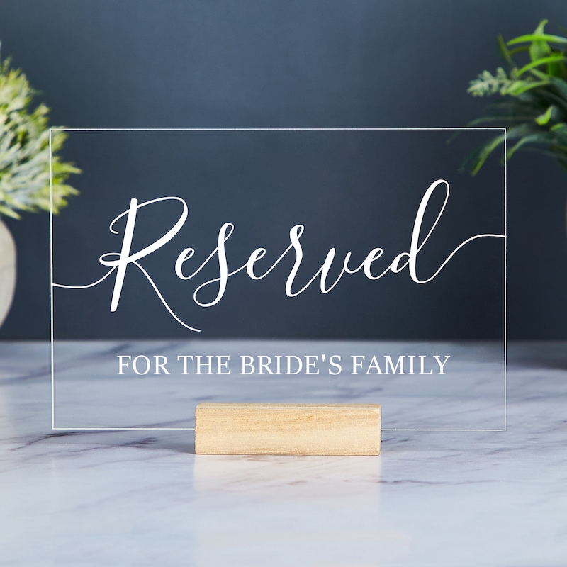Reserved Table Sign - Etsy