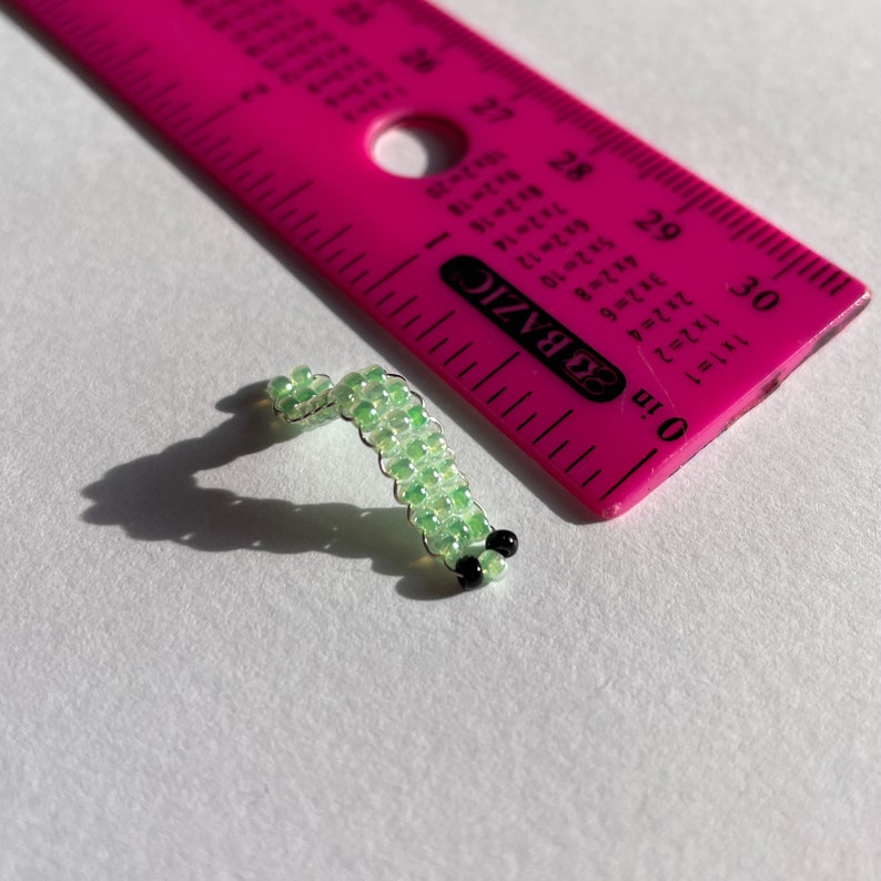 Easy Beaded Inchworm Tutorial - Etsy