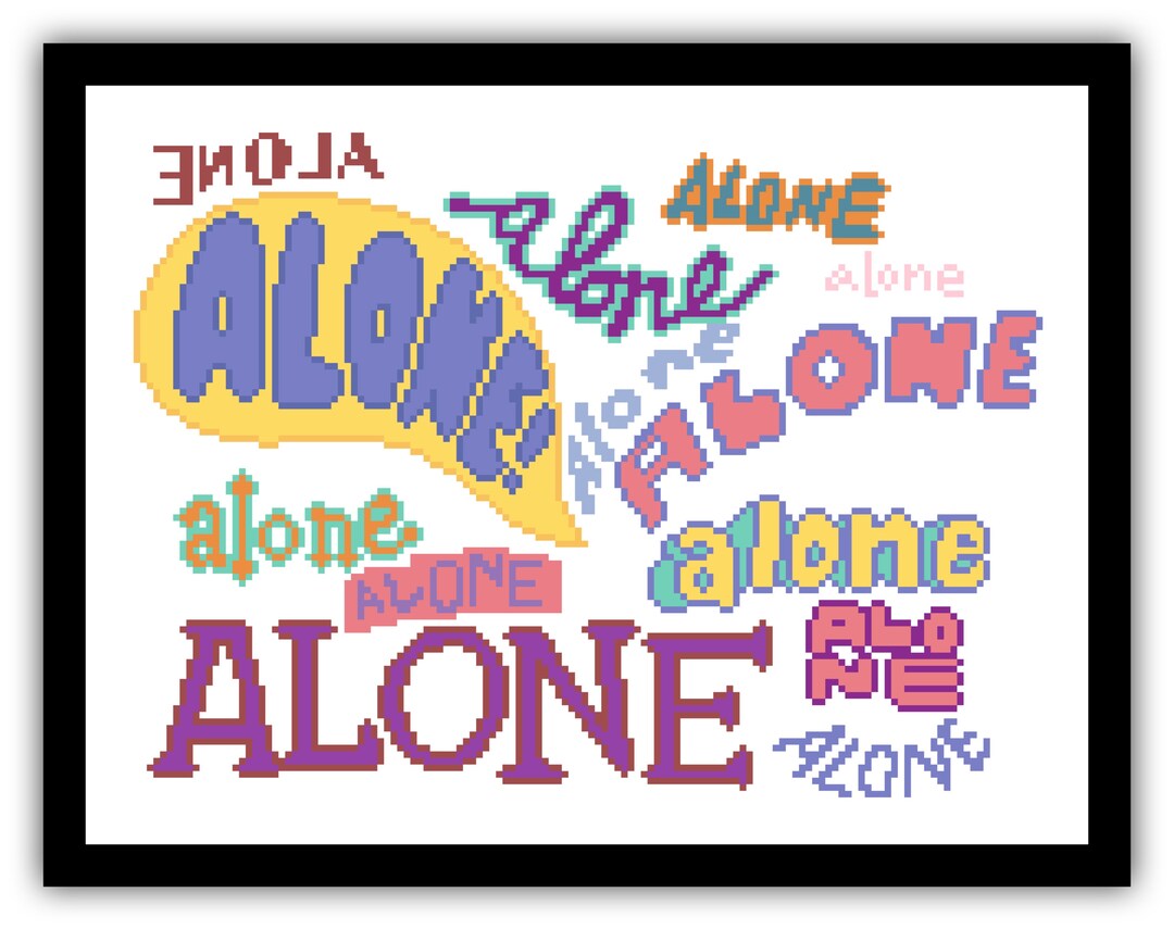 Squidward Alone Cross Stitch Pattern - Etsy