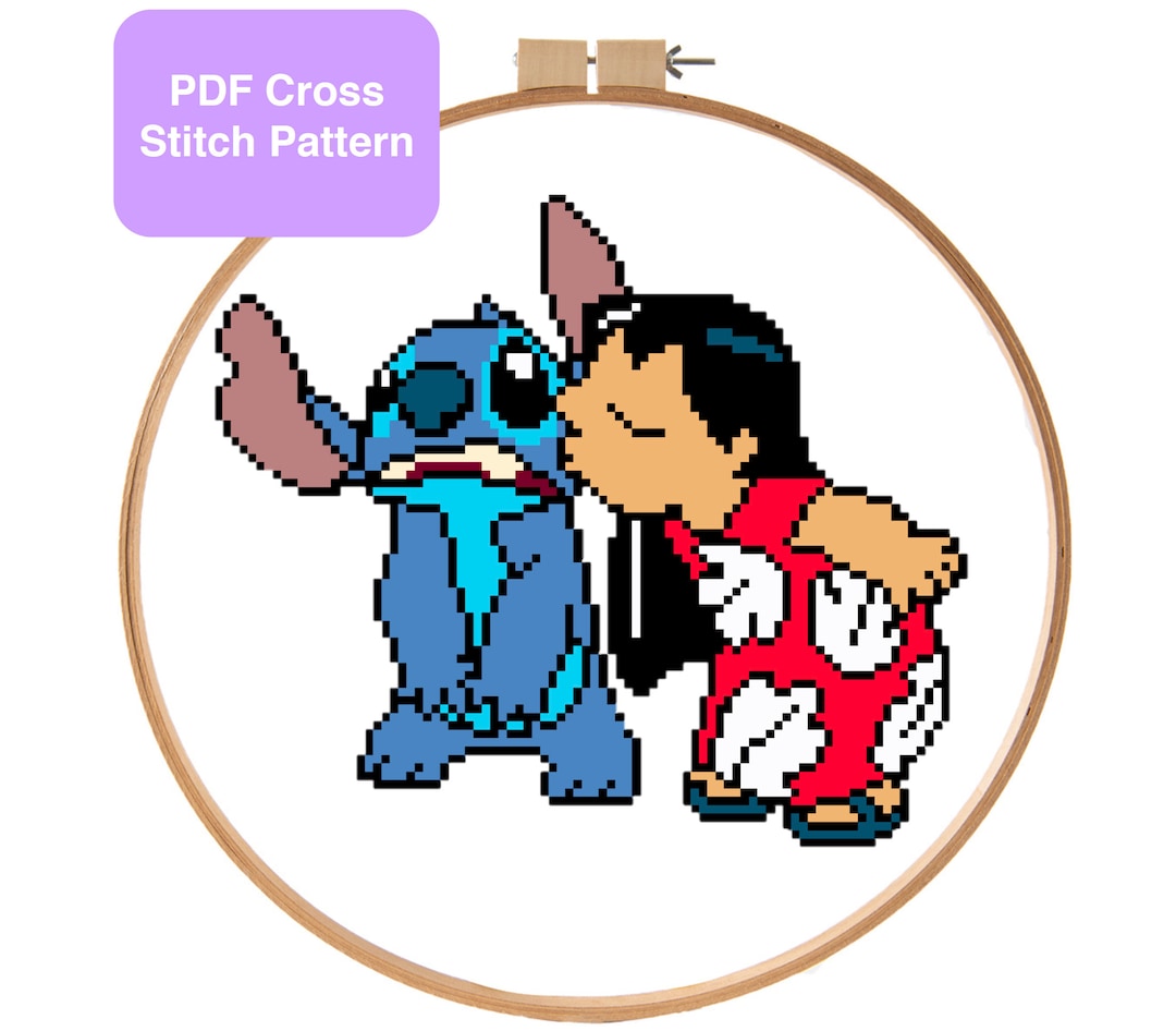 Lilo and Stitch Cross Stitch Pattern - Etsy