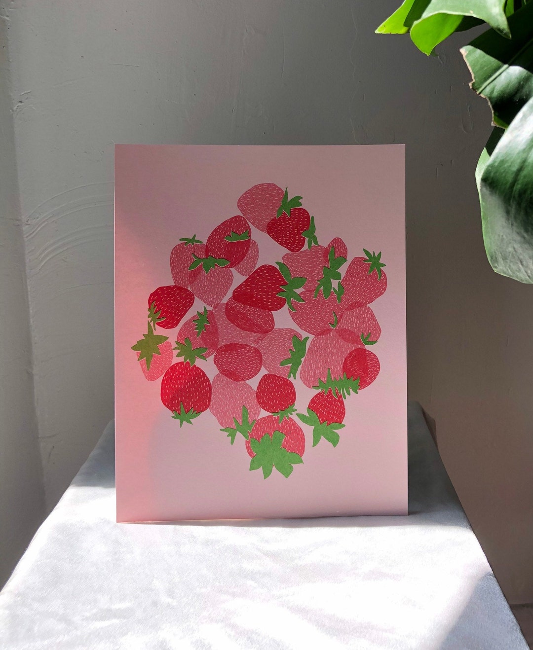STRAWBERRIES Riso 8x10 Print - Etsy