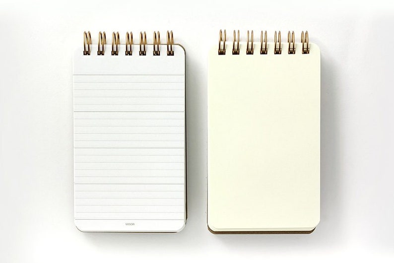 Midori Grain Leather Notepad Pocket-size Memo Pad Ruled and - Etsy