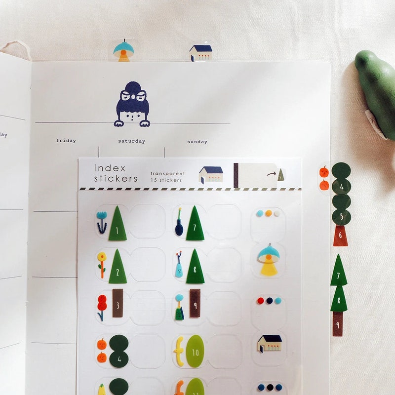 Index Stickers - Etsy