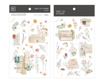 MU Print-on Stickers No.163: Moonlight Poetry, 2 Designs/packet - Etsy