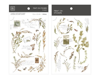 MU Print-on Stickers No.161: Writing Memory, 2 Designs/packet - Etsy