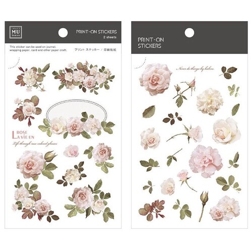 MU Print-on Stickers No.162: Vintage Letters 2 Designs/packet - Etsy