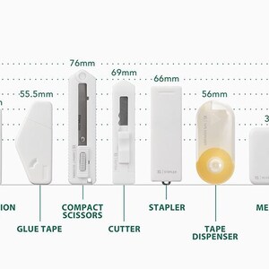 Midori Portable Mini Cutter-white, Retractable Craft Knife, XS Series ...