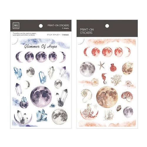 MU Print-on Stickers No.98: Deep Sea World 2 Designs/packet | Etsy