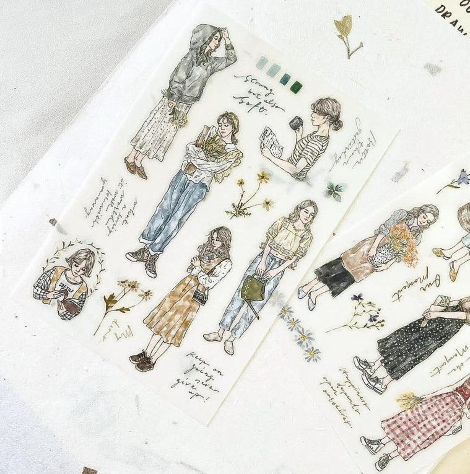 Pion Print-on Stickers She 2 Designs/packet - Etsy